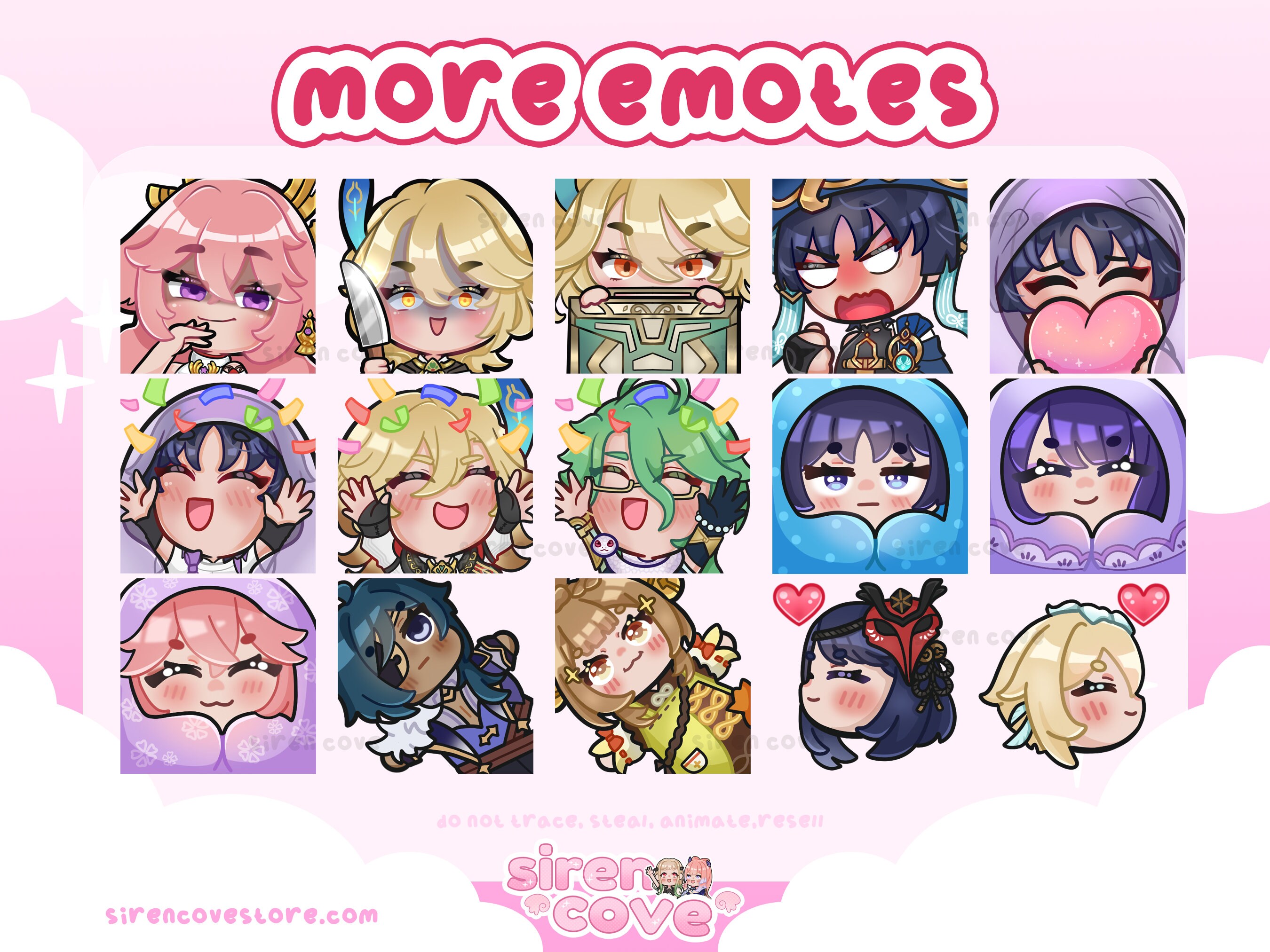 Genshin Impact Yae Miko Heart Emotes for Twitch Discord and - Etsy Canada