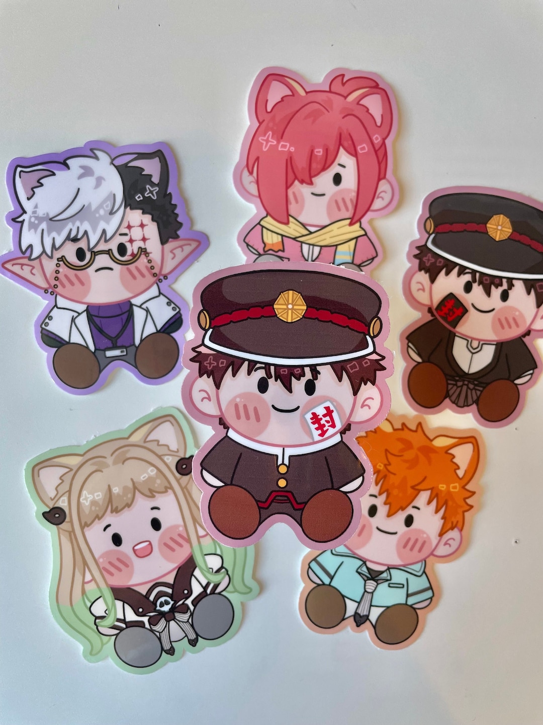 TBHK Kitties Vinyl Stickers, Cute Stickers, Chibi, Nene, Hanako-kun ...