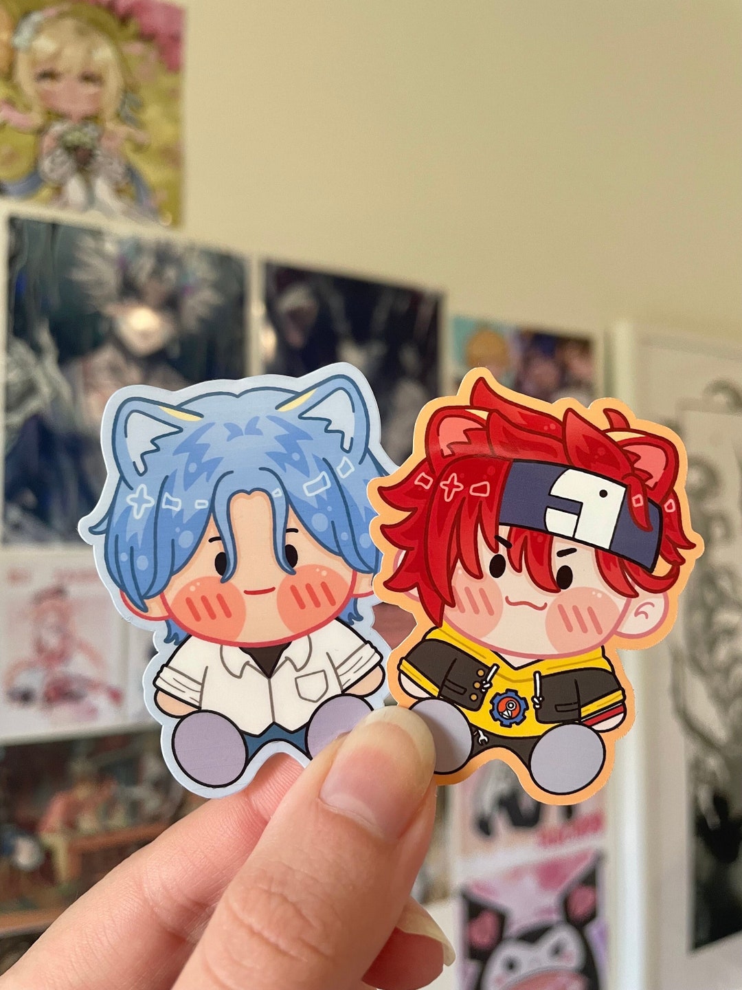 Sk8 Anime Kitties Vinyl Stickers, Cute Stickers, Chibi, Reki, Langa - Etsy