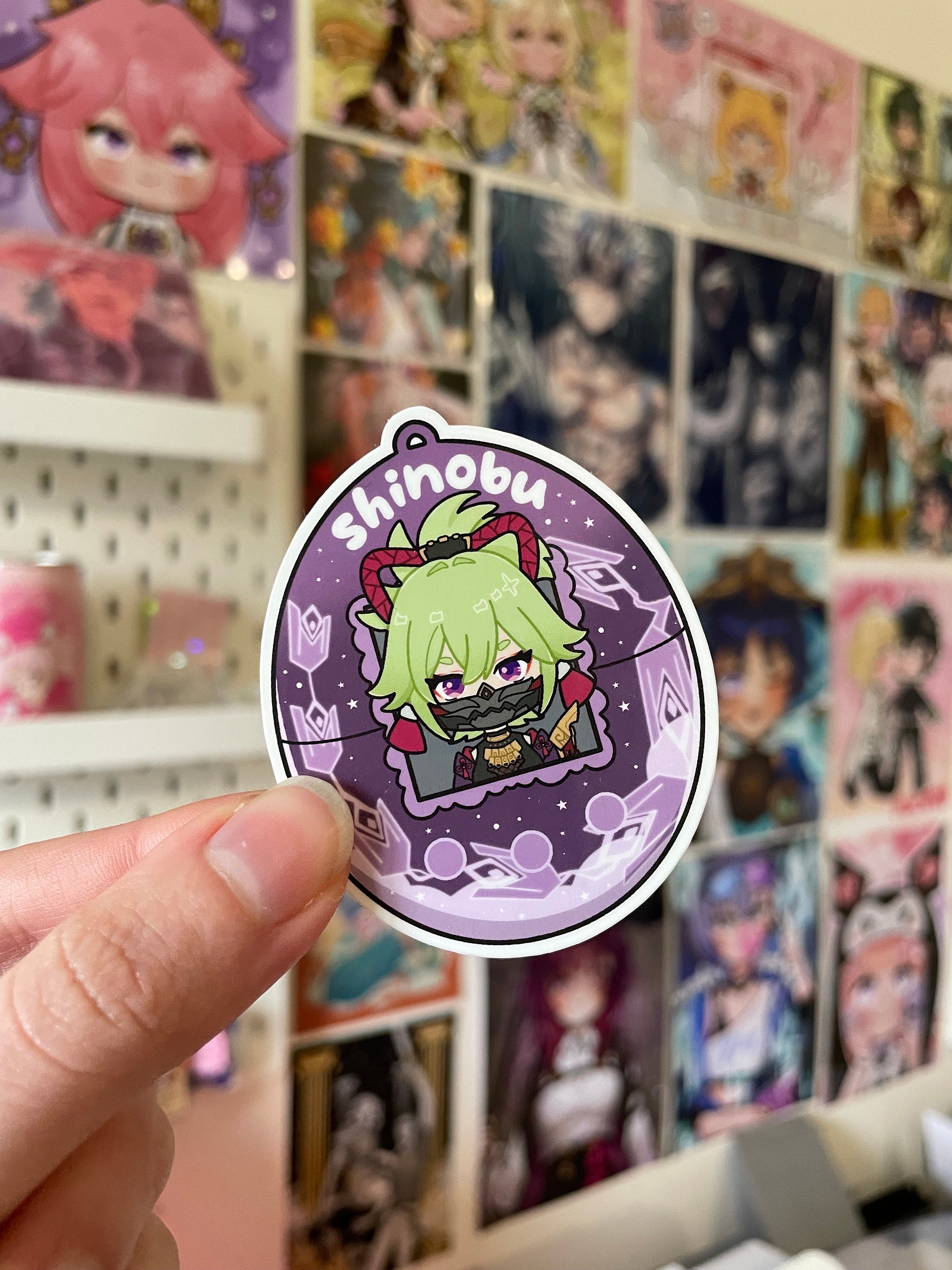 Kuki Shinobu Genshin Tamagotchi Sticker / Vinyl Sticker - Etsy