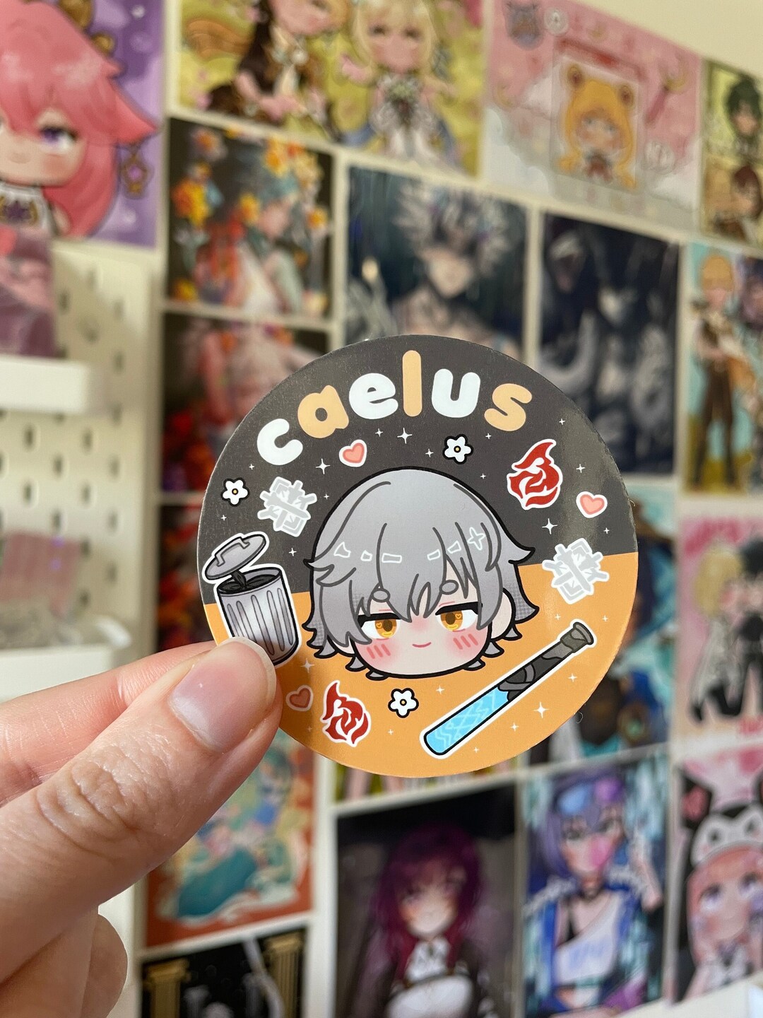 Caelus Trailblazer Honkai Star Rail Round Sticker / Vinyl Sticker - Etsy