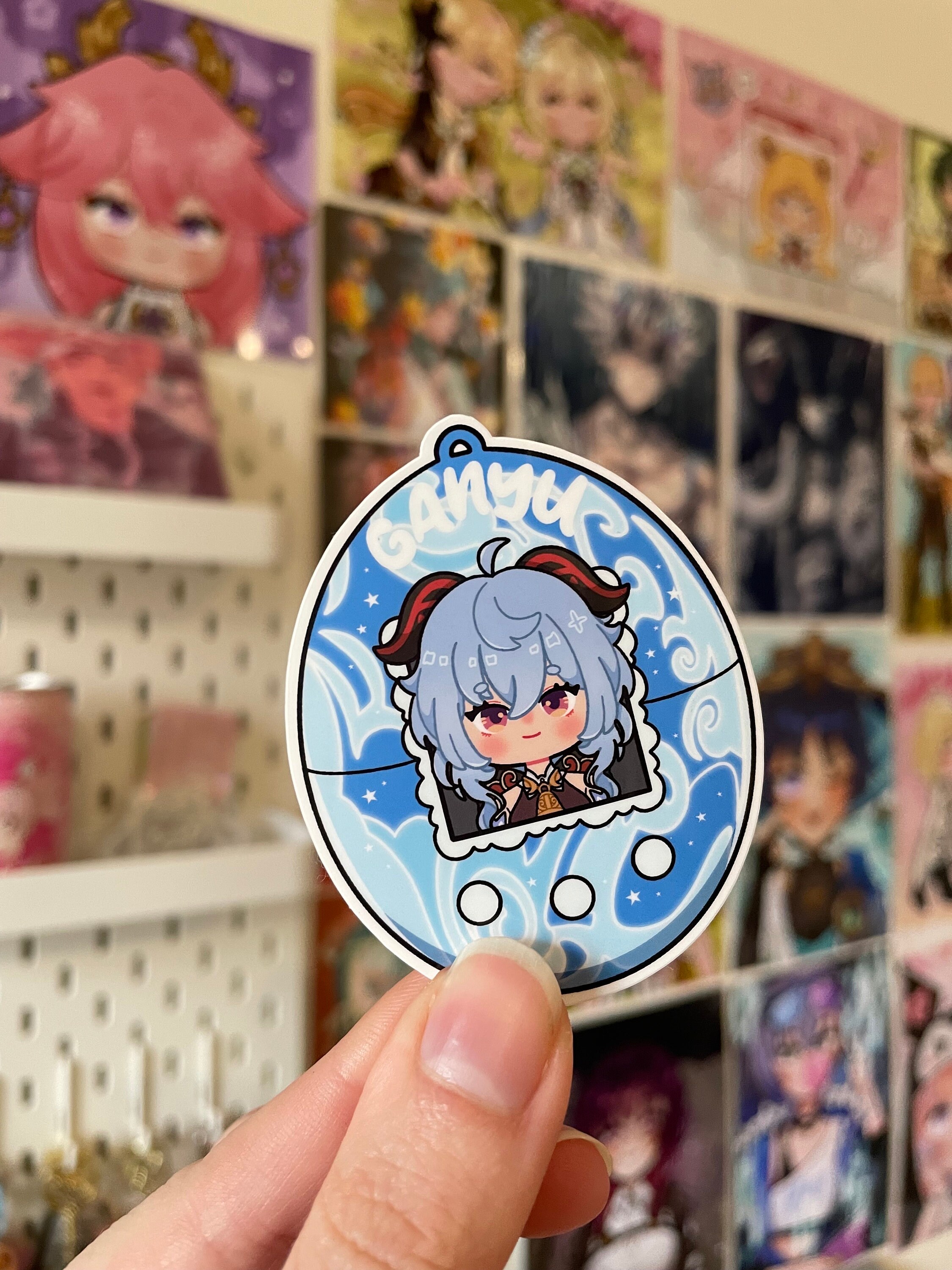 Ganyu Genshin Tamagotchi Sticker / Vinyl Sticker - Etsy