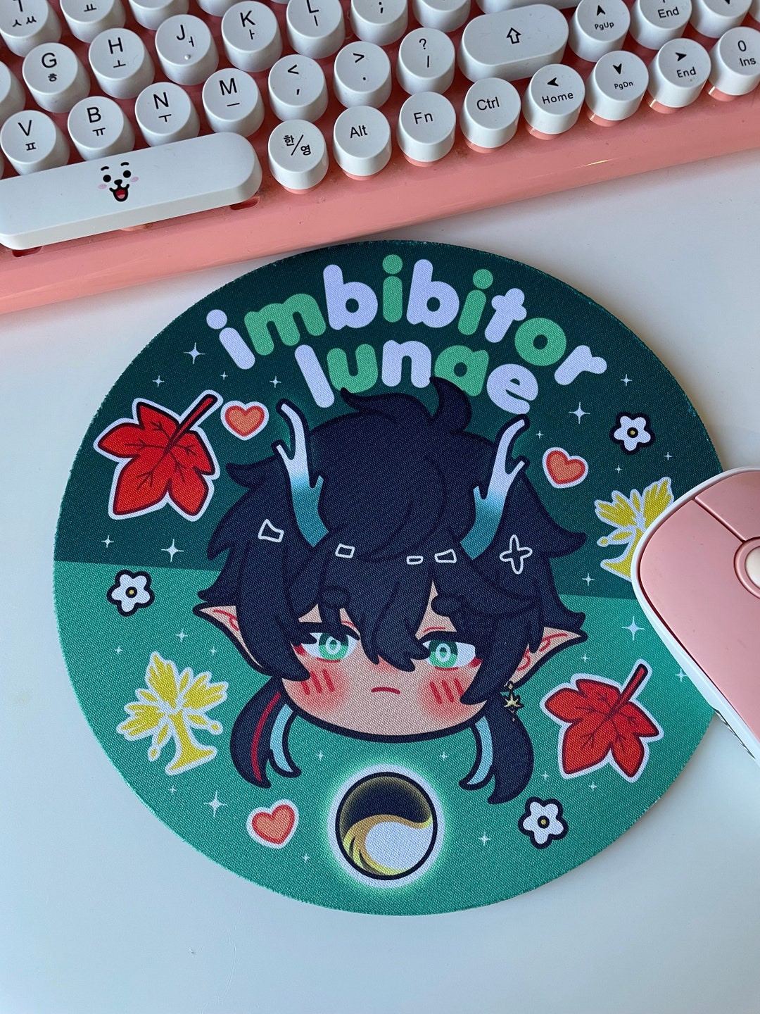 Imbibitor Lunae Dan Heng Mousepad Round Honkai Star Rail Mouse Mat - Etsy