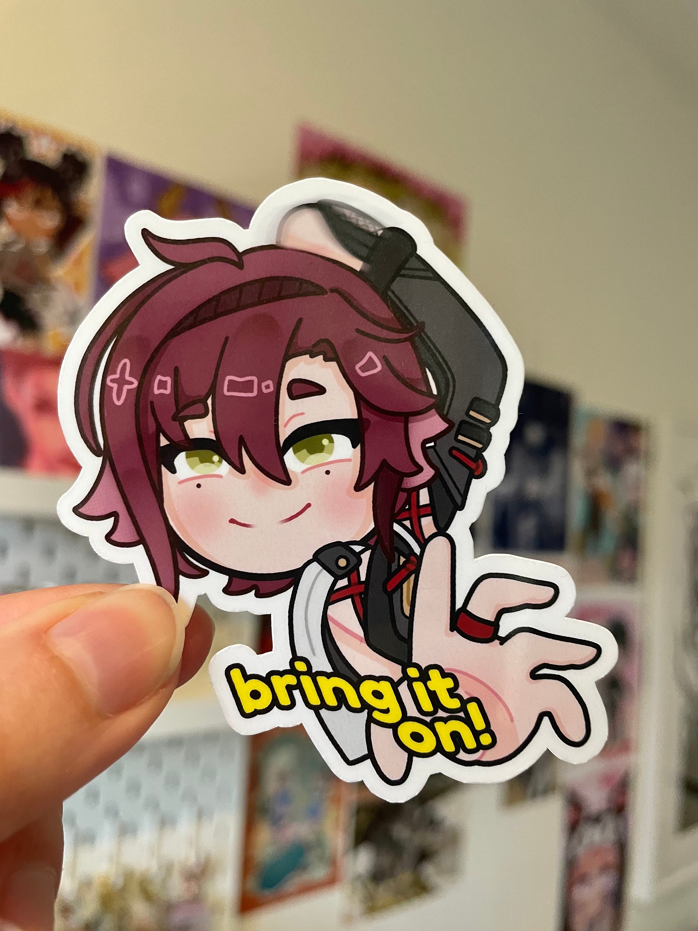 Heizou bring It On Genshin Sticker / Vinyl Sticker - Etsy
