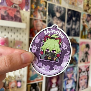 Kuki Shinobu Genshin Tamagotchi Sticker / Vinyl Sticker - Etsy