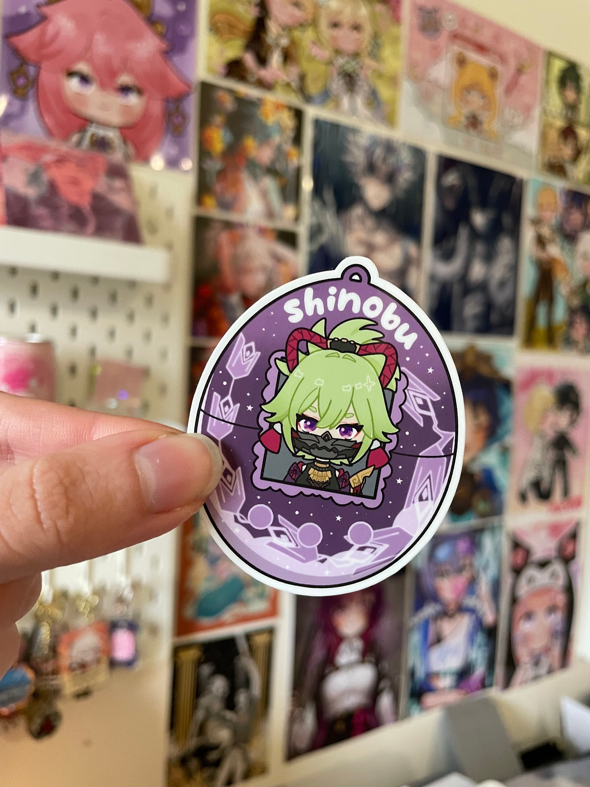 Kuki Shinobu Genshin Tamagotchi Sticker / Vinyl Sticker - Etsy