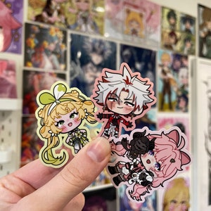 Wuwa Vinyl Stickers | Scar, Encore, Verina *ongoing Series* - Etsy