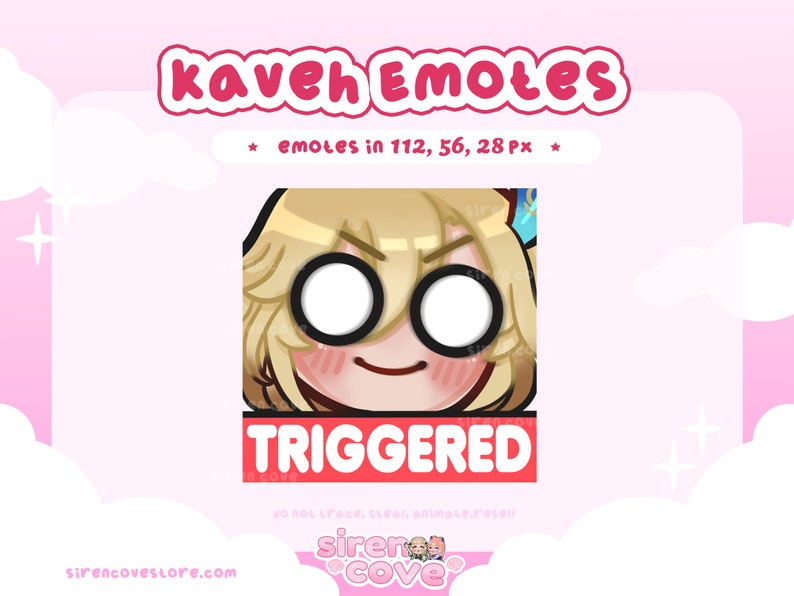 Kaveh Big Emote Pack Genshin Impact for Twitch Discord and - Etsy