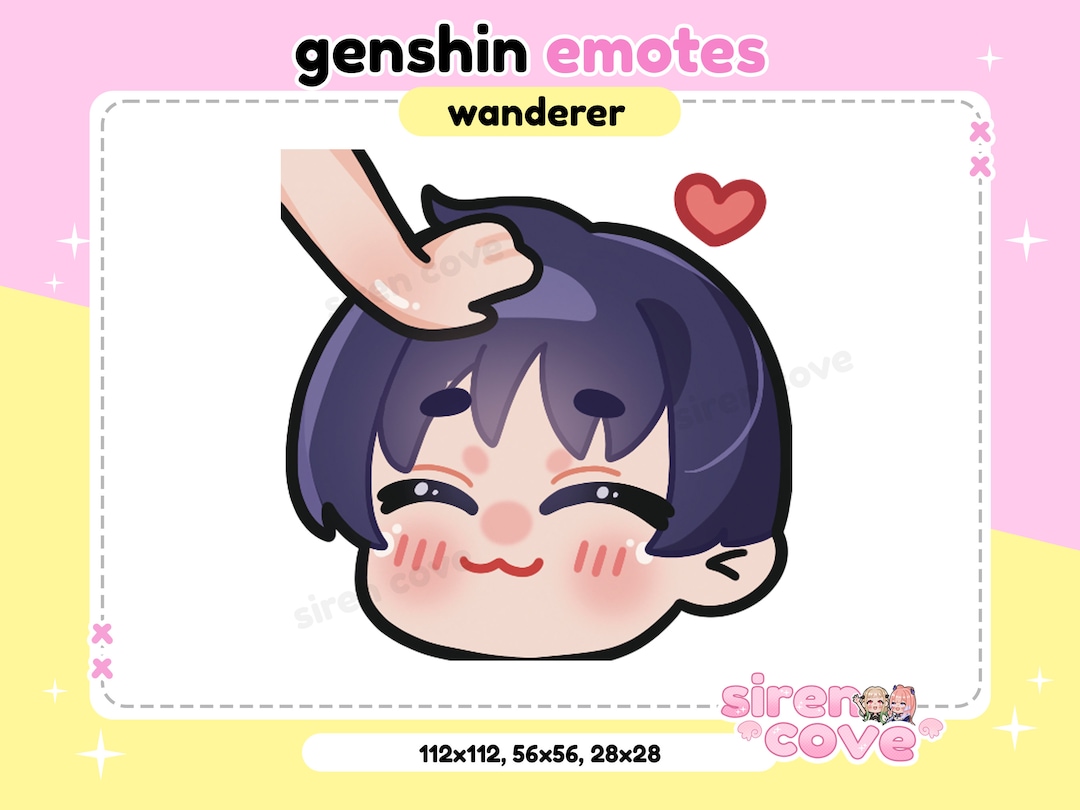 Genshin Impact Scaramouche Wanderer Pat Emotes for Twitch, Discord and ...