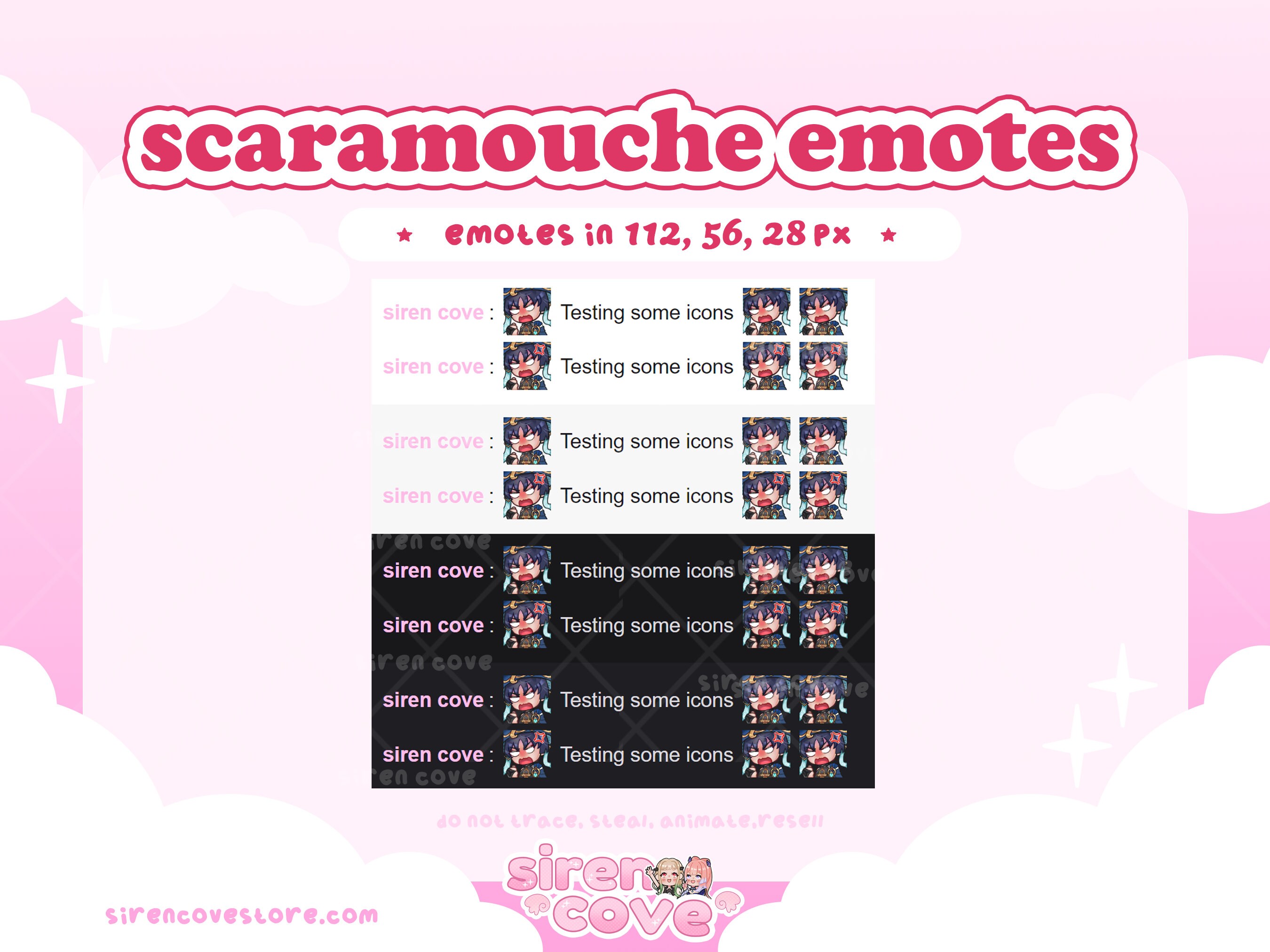 Genshin Impact Scaramouche Wanderer Angry Emotes for Twitch - Etsy ...