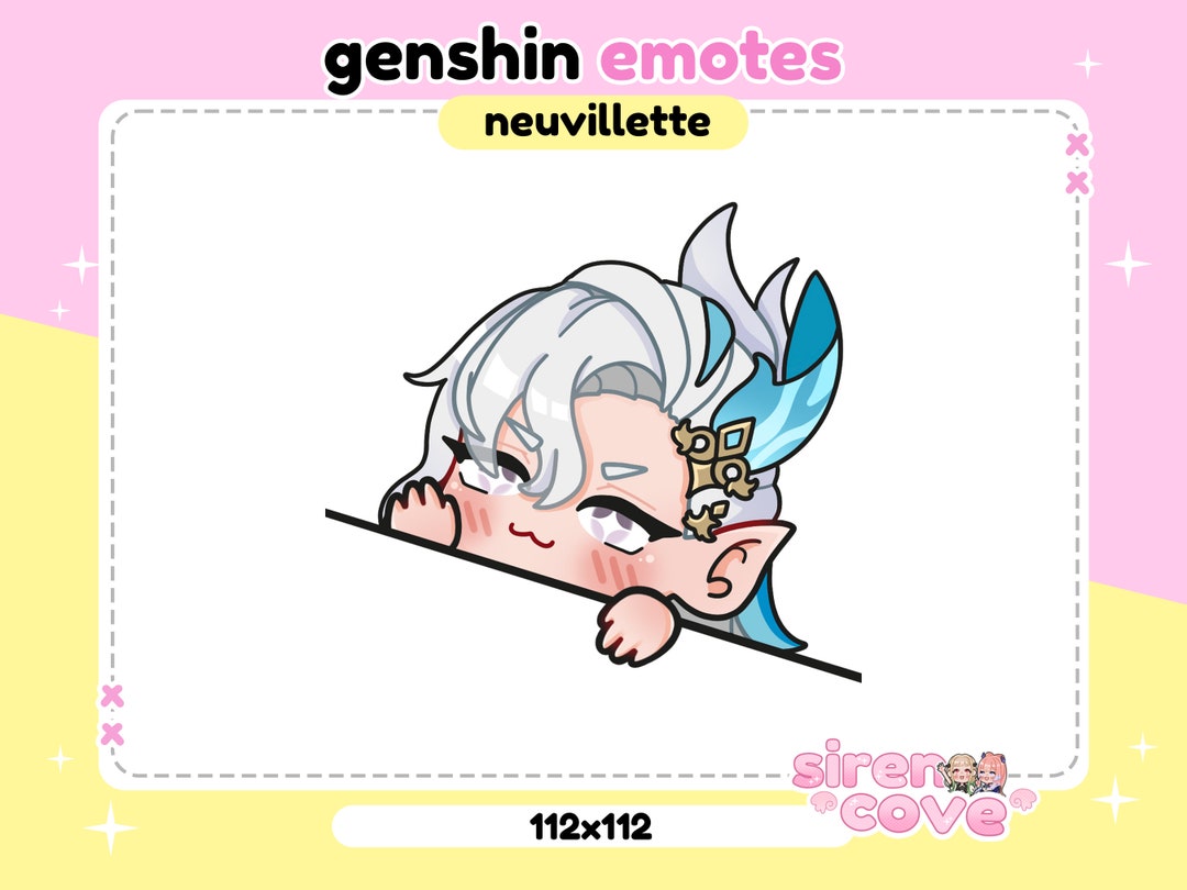 ANIMATED Neuvillette Bongo Emotes Genshin Impact for Twitch, Discord ...