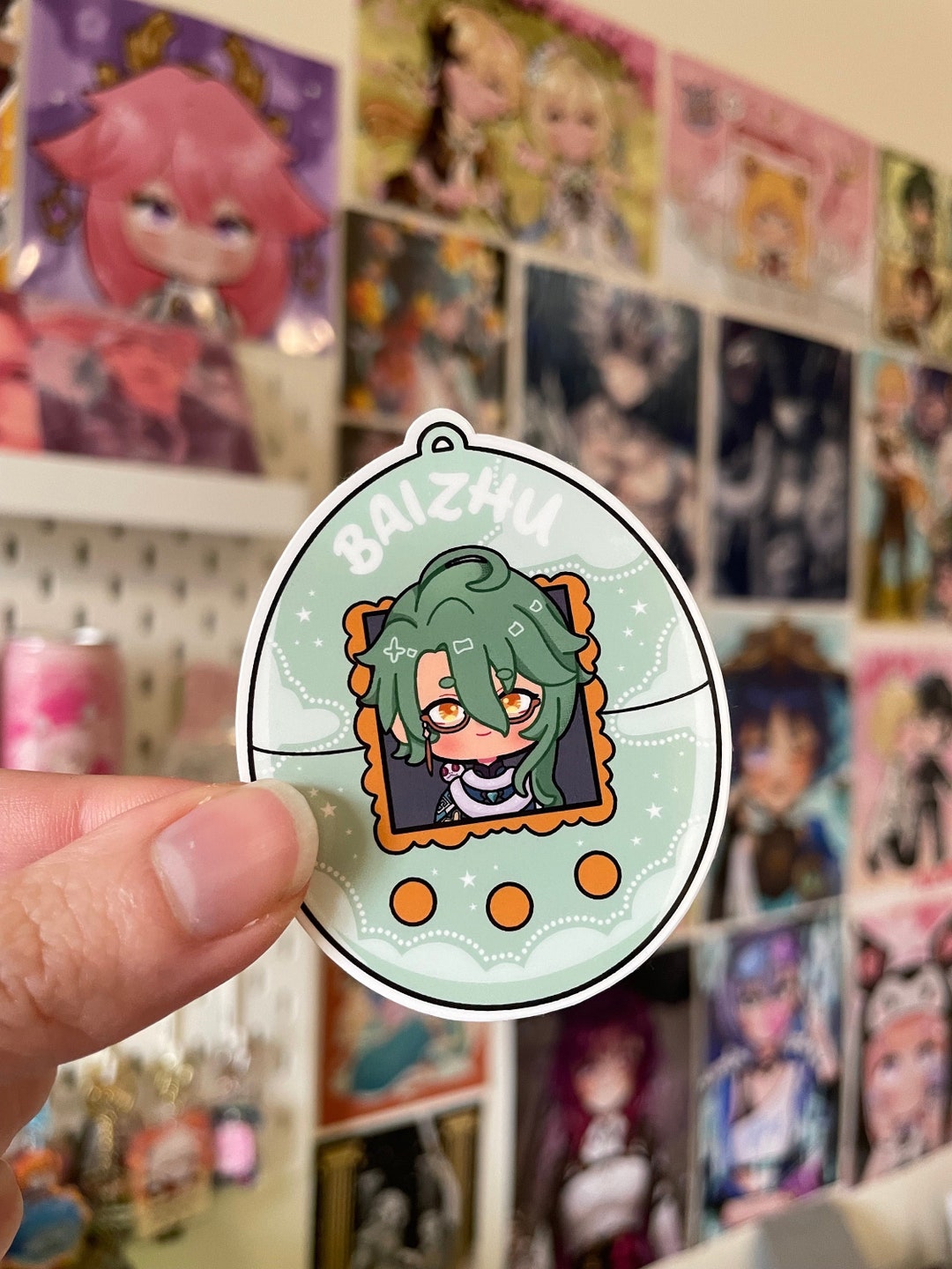 Baizhu Genshin Tamagotchi Sticker / Vinyl Sticker - Etsy