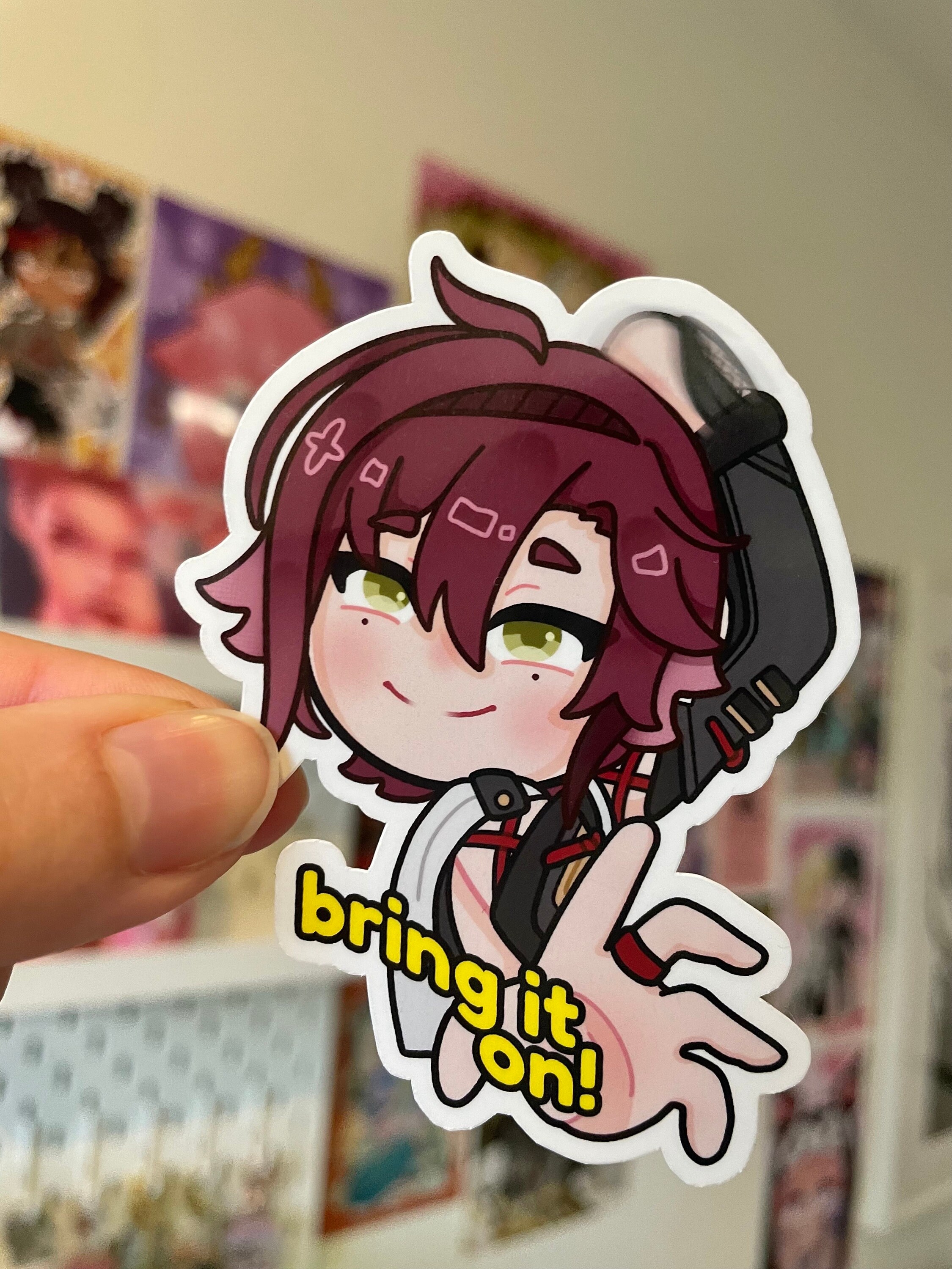 Heizou bring It On Genshin Sticker / Vinyl Sticker - Etsy