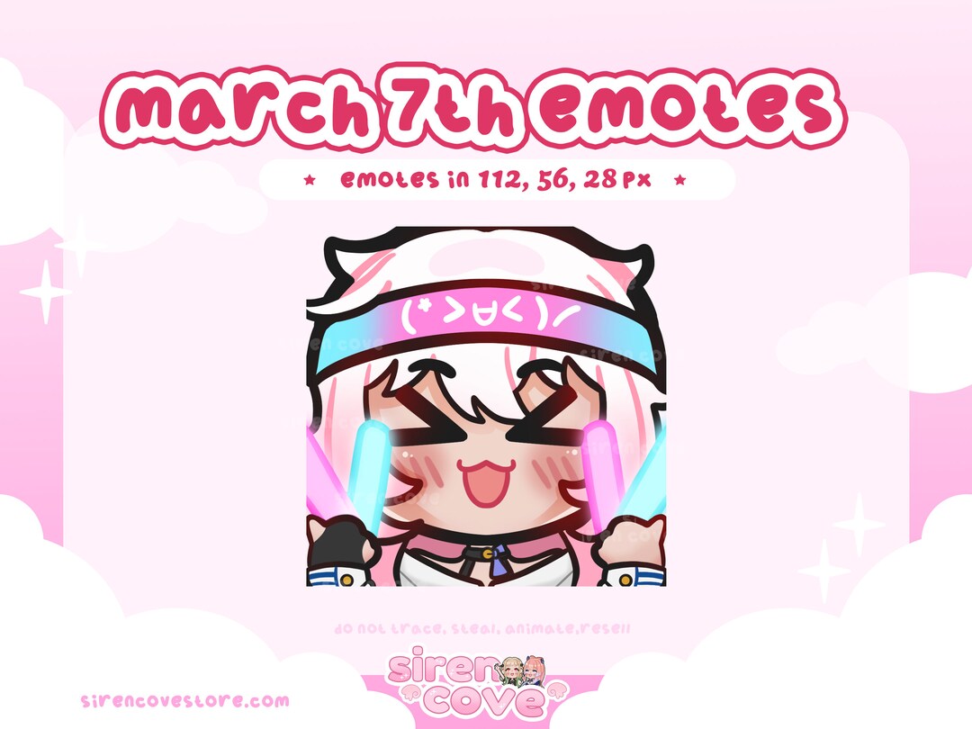 Buy March 7th Cheer Emote Honkai Star Rail for Twitch Discord and ...