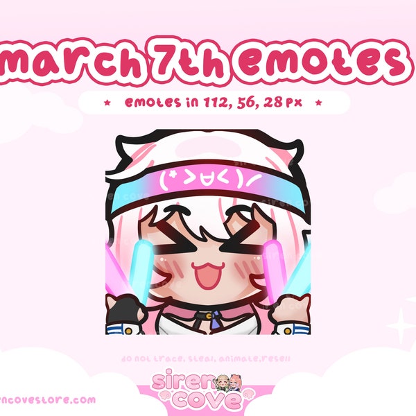 March 7th Emote - Etsy