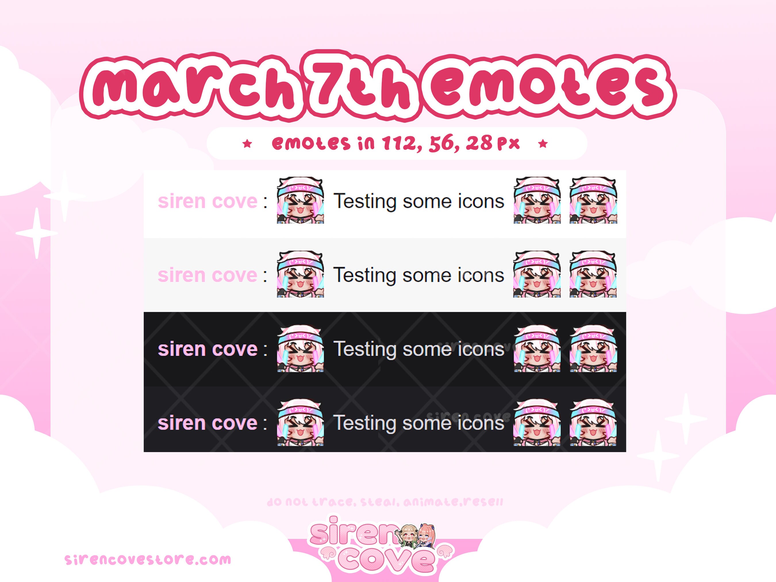 March 7th Cheer Emote Honkai Star Rail for Twitch Discord and - Etsy ...