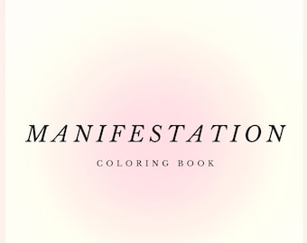 Manifestation Coloring Book - Etsy