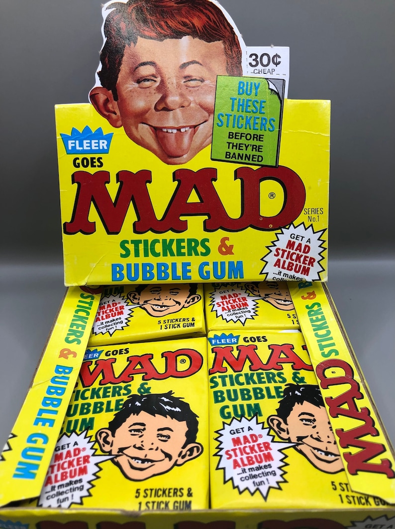 1983 Fleer Goes MAD STICKERS (1) Unopened /sealed Wax Pack. (1) Pack - Etsy