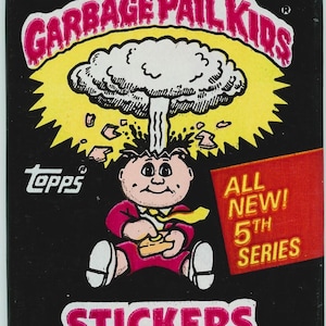 1986 Garbage Pail Kids Series 5 Topps Wax Pack Authentic | Price for 1 ...