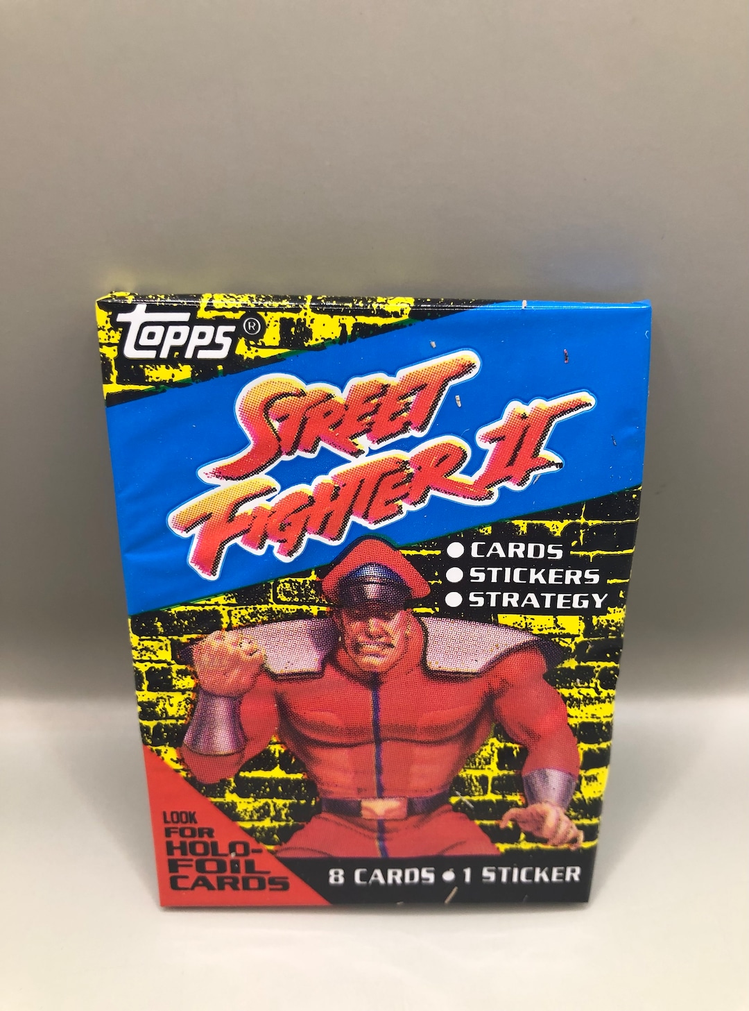 1993 Street Fighter II Topps Trading Card Pack | 1 Sealed Capcom Pack ...