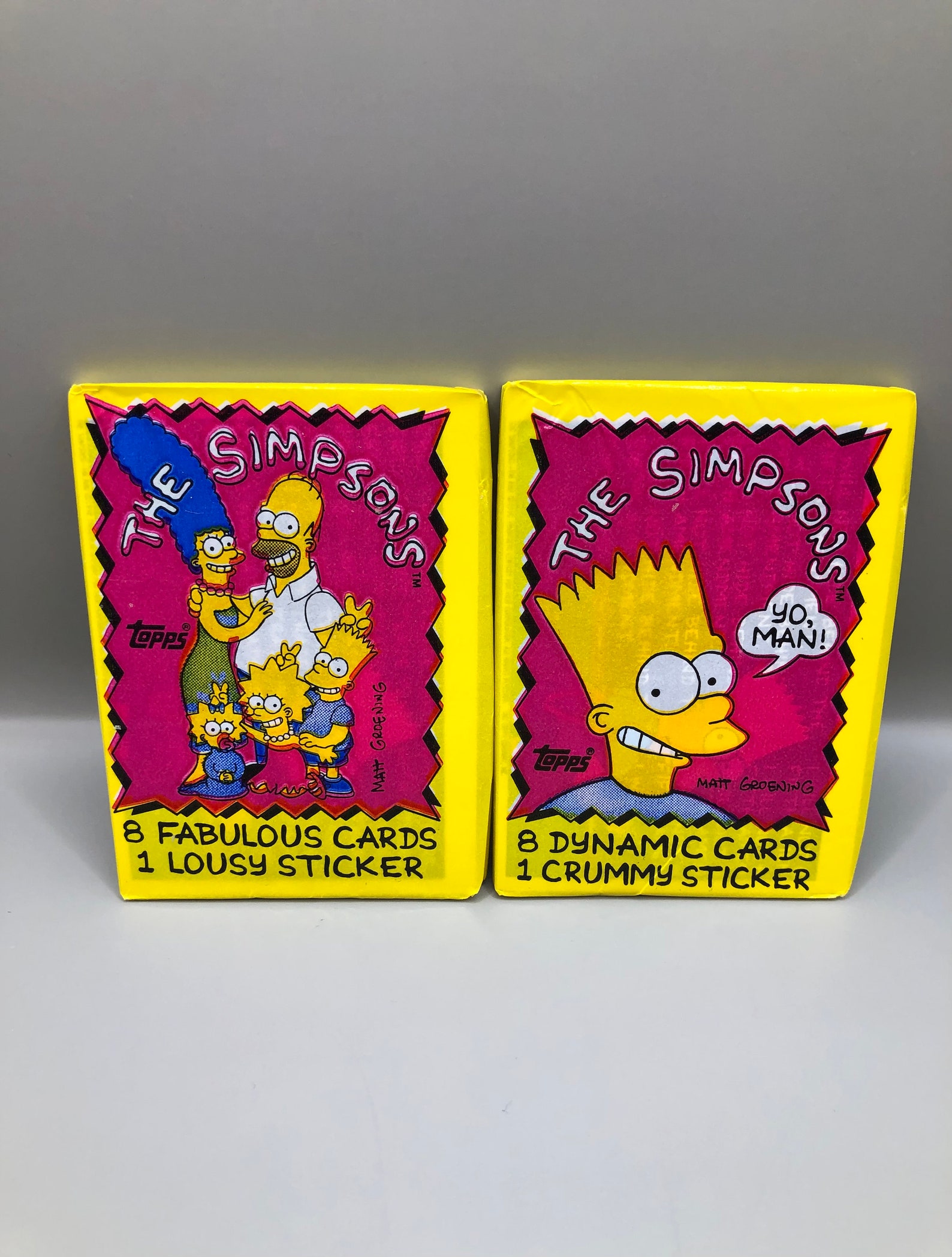 1990 the Simpsons Topps Wax Pack Authentic | Price for 1 Pack - Etsy