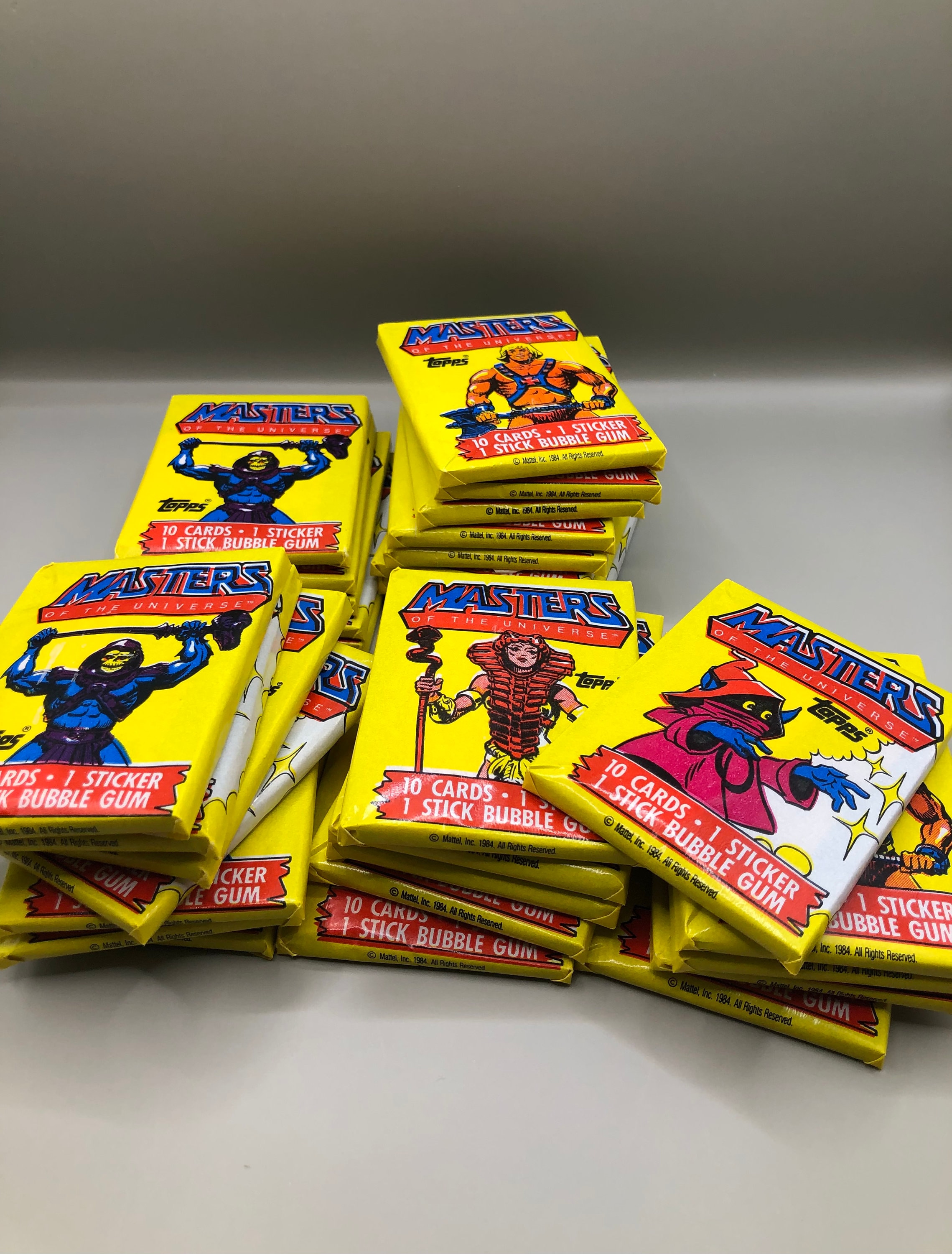 1984 He-man masters of the Universe Original Topps Trading Cards. 1 ...