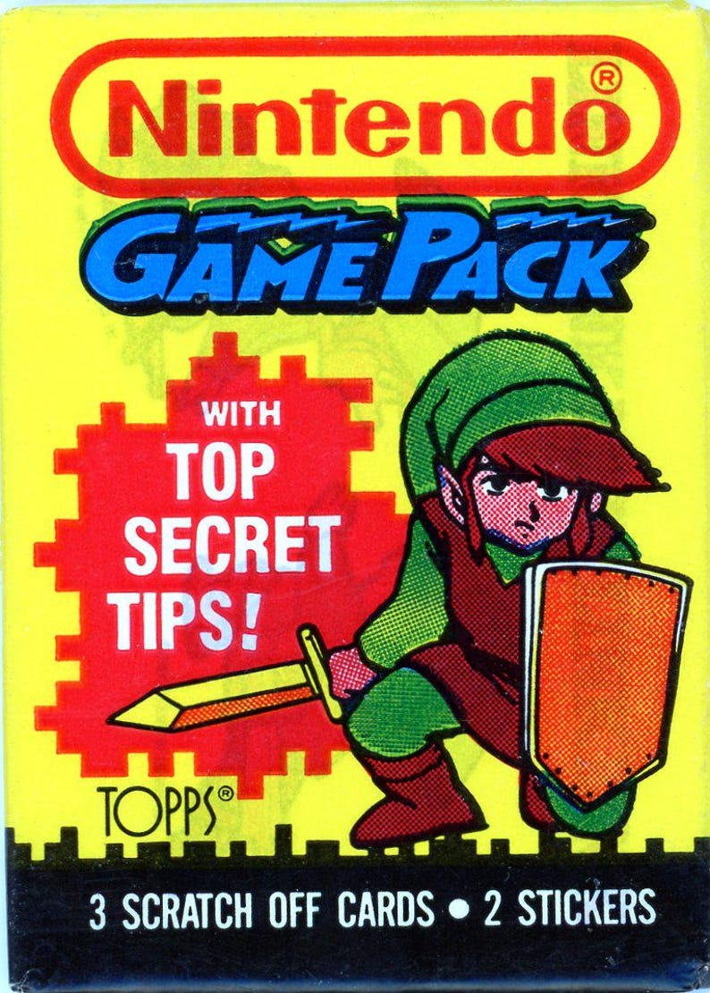 1989 Nintendo Trading Card Pack — Choose Character - Etsy
