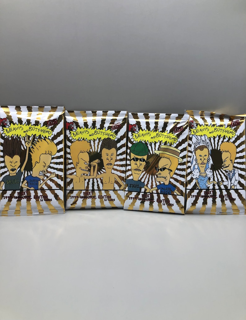 1994 Fleer Beavis and Butt-head Trading Card (1) Unopened Pack. From ...