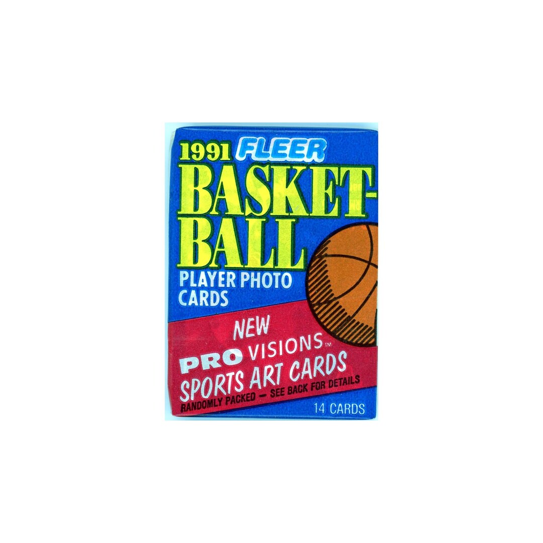 1991 Fleer Basketball Pack - 14 Cards - Sealed Collectible - Etsy
