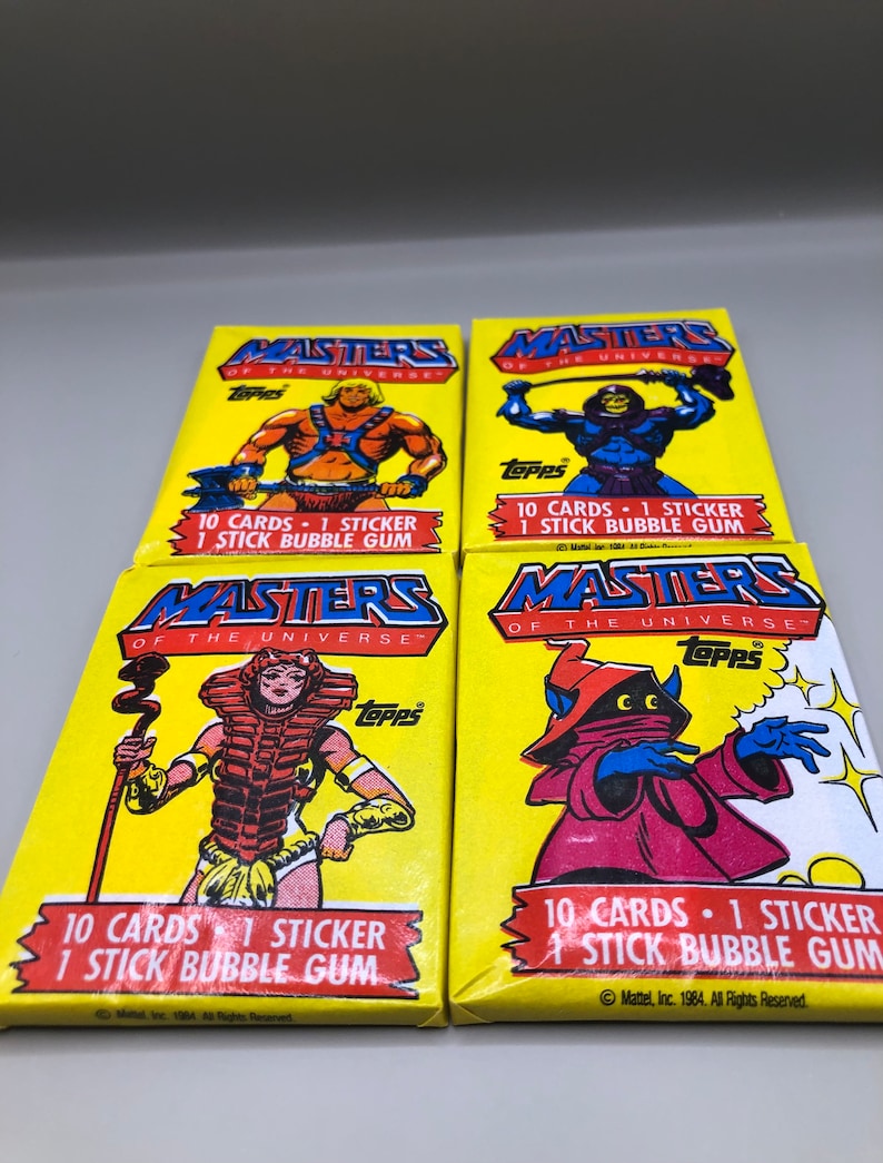 1984 He-man Masters of the Universe Original Topps Wax Pack – 1 Sealed ...