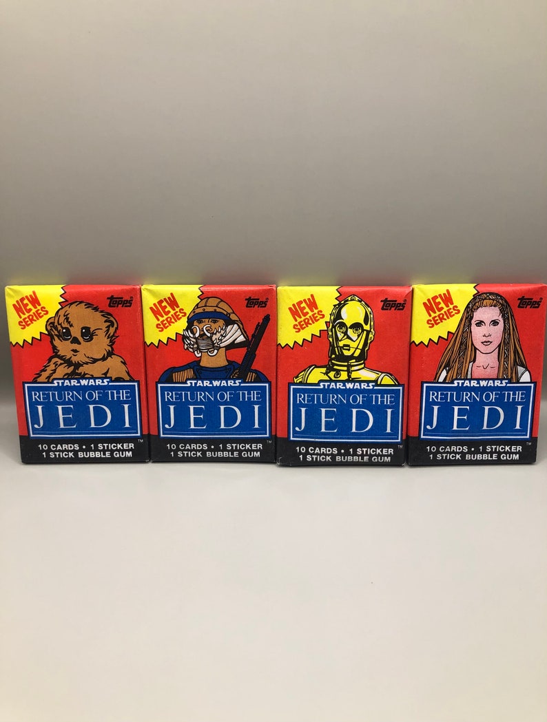 1983 Star Wars Return of the Jedi Series 2! Topps (1) Unopened Wax Pack ...