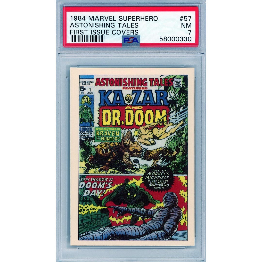 1984 Marvel Superhero #57 Astonishing Tales First Issue Covers PSA 7 Dr ...
