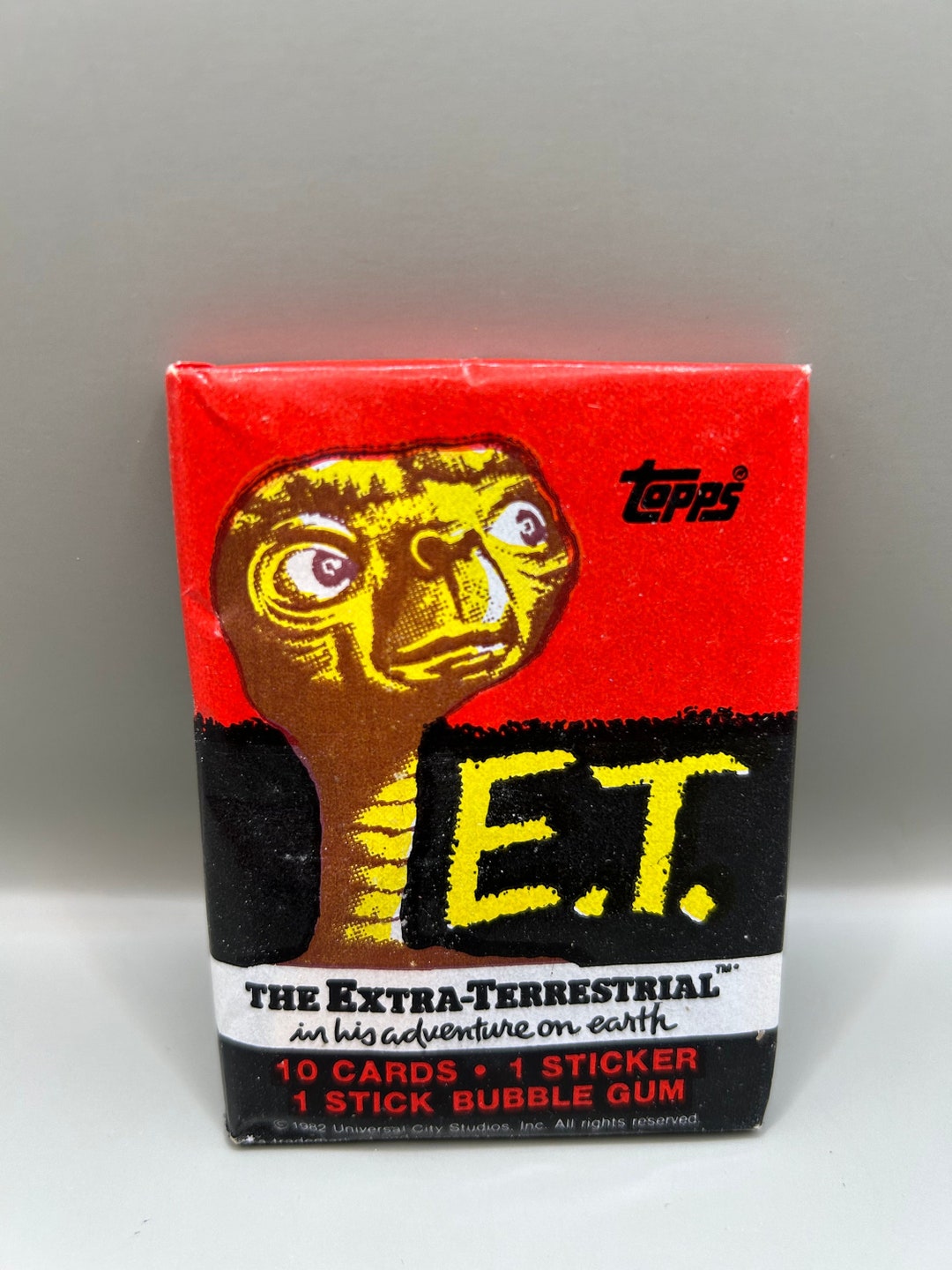 1982 Topps E.T. Trading Cards (1) Unopened Wax Pack From Sealed BBCE ...