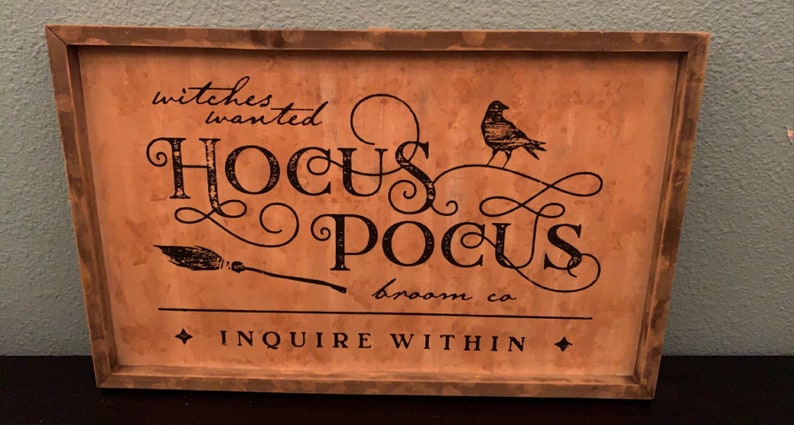 Antique Hocus Pocus Sign - Etsy
