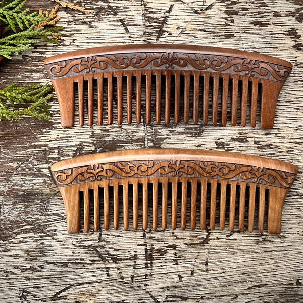 Wood Comb - Etsy