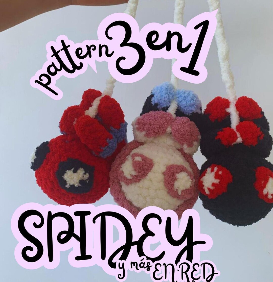 PATTERN/PATRÓN 3N1 Spidey Kids (Araña - Gwen - MMorales) colgados en ...