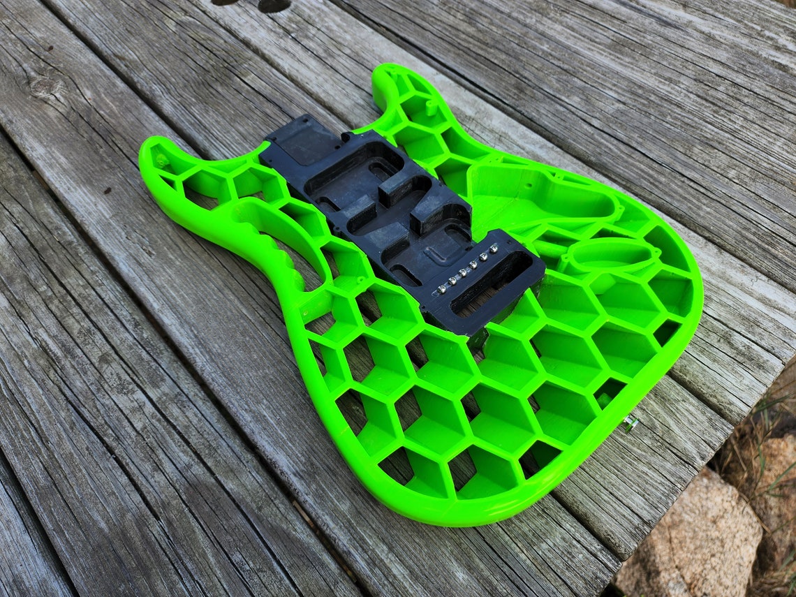 Custom 3D Printed Honeycomb Stratocaster Body - Etsy