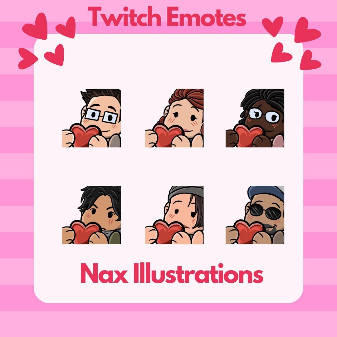 V-day Special DBD Survivor Twitch Emotes! - Etsy