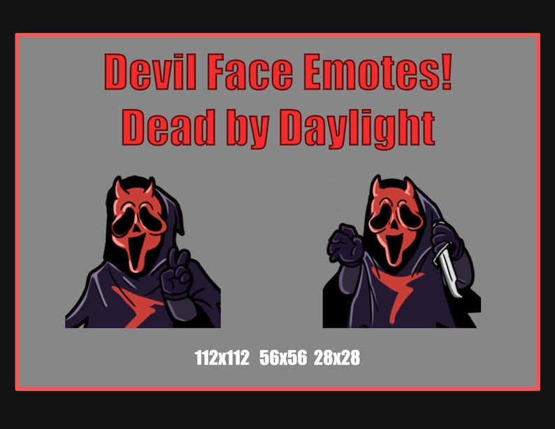 Dead by Daylight Ghosface Emote for Twitch! DIGITAL DOWLOAD - Etsy
