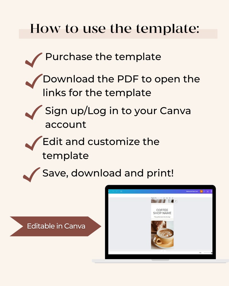 Rack Card Template | Restaurant Rack Card | Price Guide Template | 4x9 ...