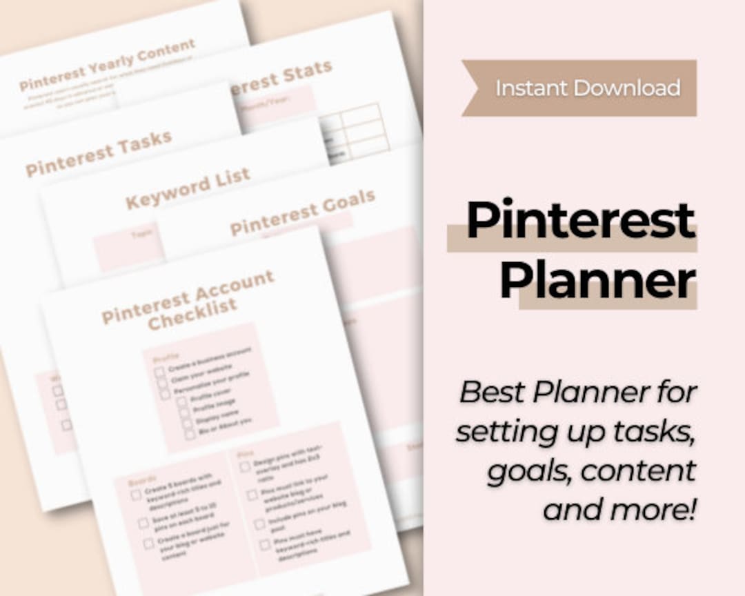 Pinterest Planner | Content Planner | Pinterest Marketing Guide ...