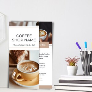 Rack Card Template | Restaurant Rack Card | Price Guide Template | 4x9 ...