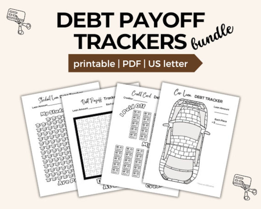 Debt Tracker Printable PDF | Student Loan Debt | Debt Payoff | Credit ...