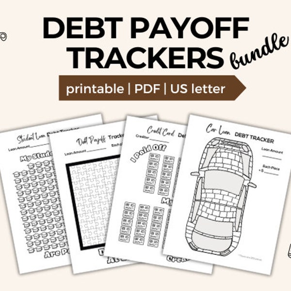 Debt Payoff Coloring Sheet - Etsy