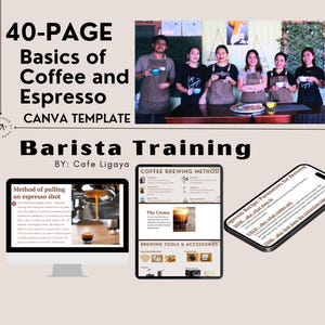 Barista Guide Coffee Basics and Espresso Training Coffee Shop Business Employee Coffee and ...