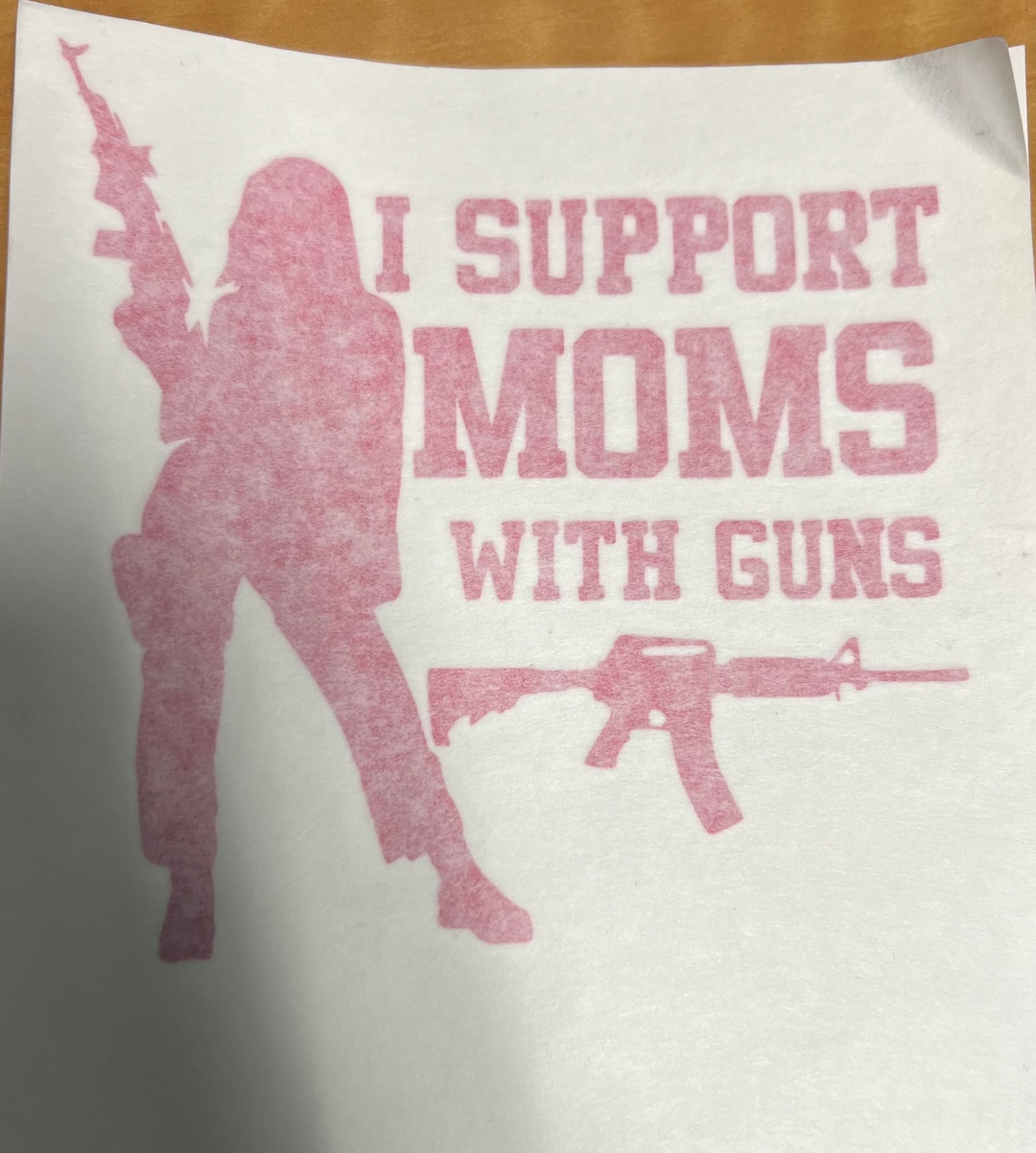 I Support Moms With Guns Car Decal - Etsy