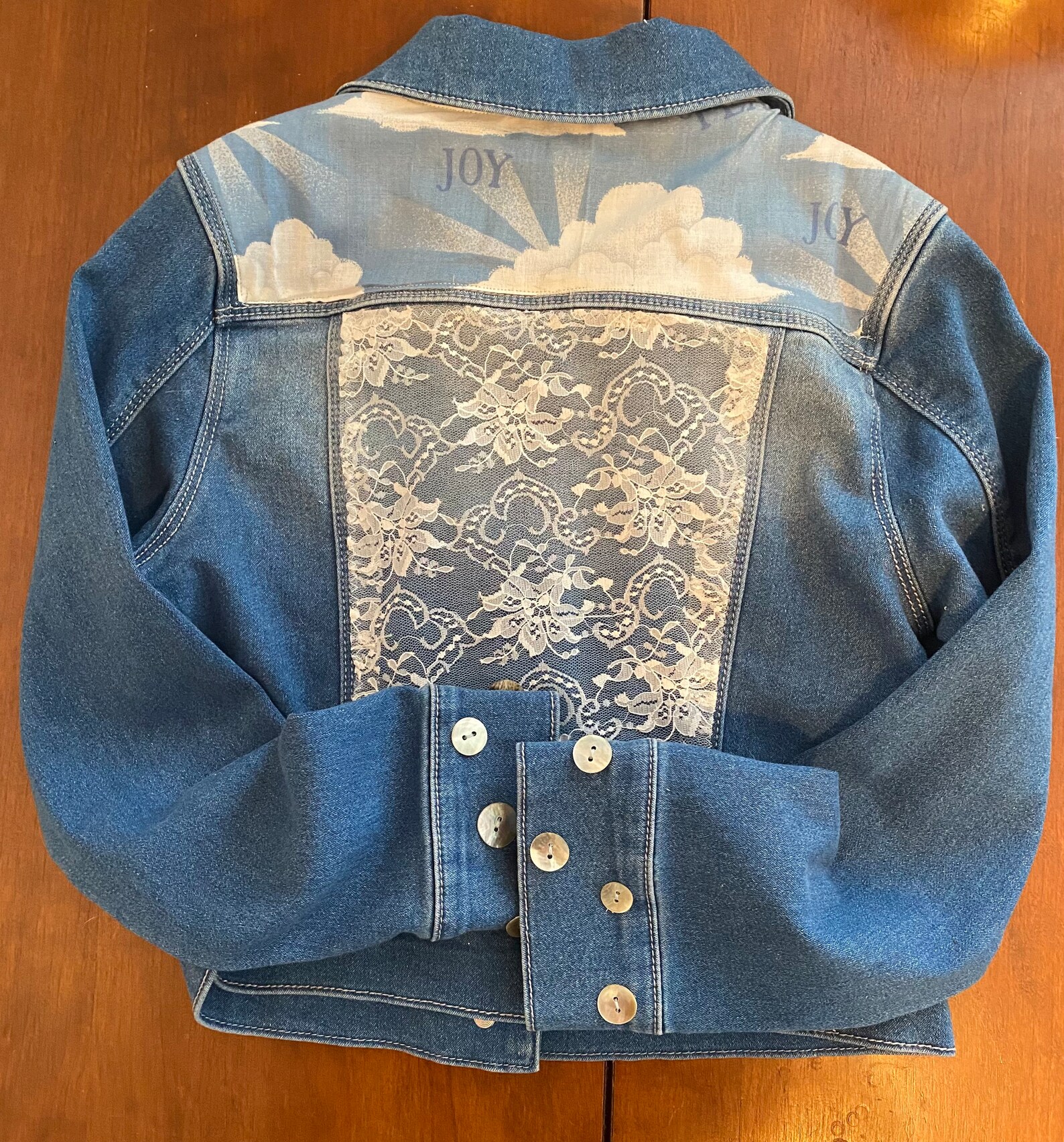 Girls Cloud Style Denim Jacket - Age 7-10 - Etsy