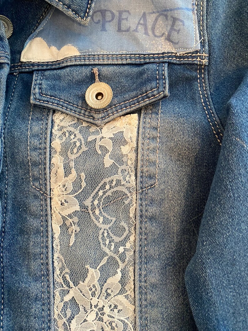 Girls Cloud Style Denim Jacket - Age 7-10 - Etsy