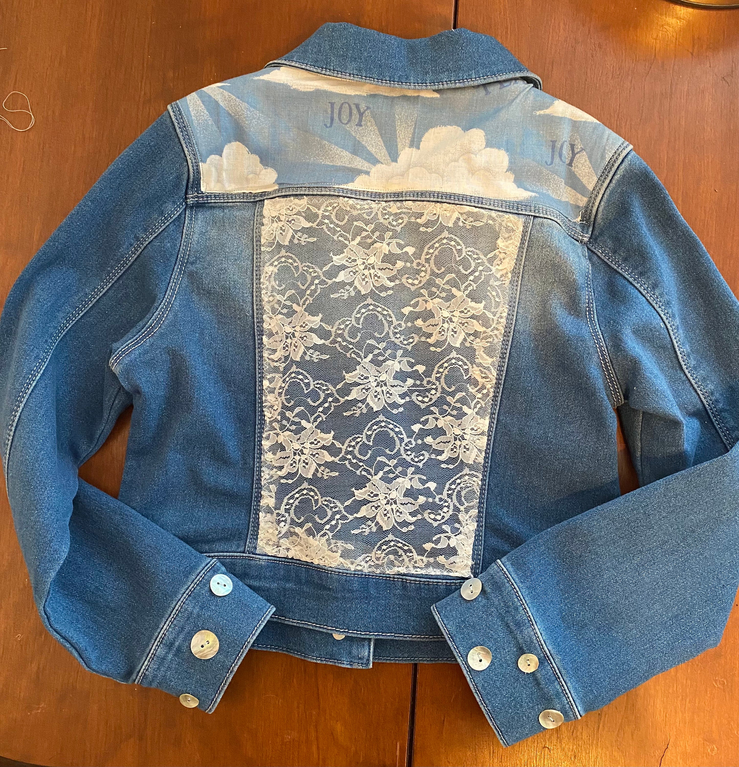 Girls Cloud Style Denim Jacket - Age 7-10 - Etsy