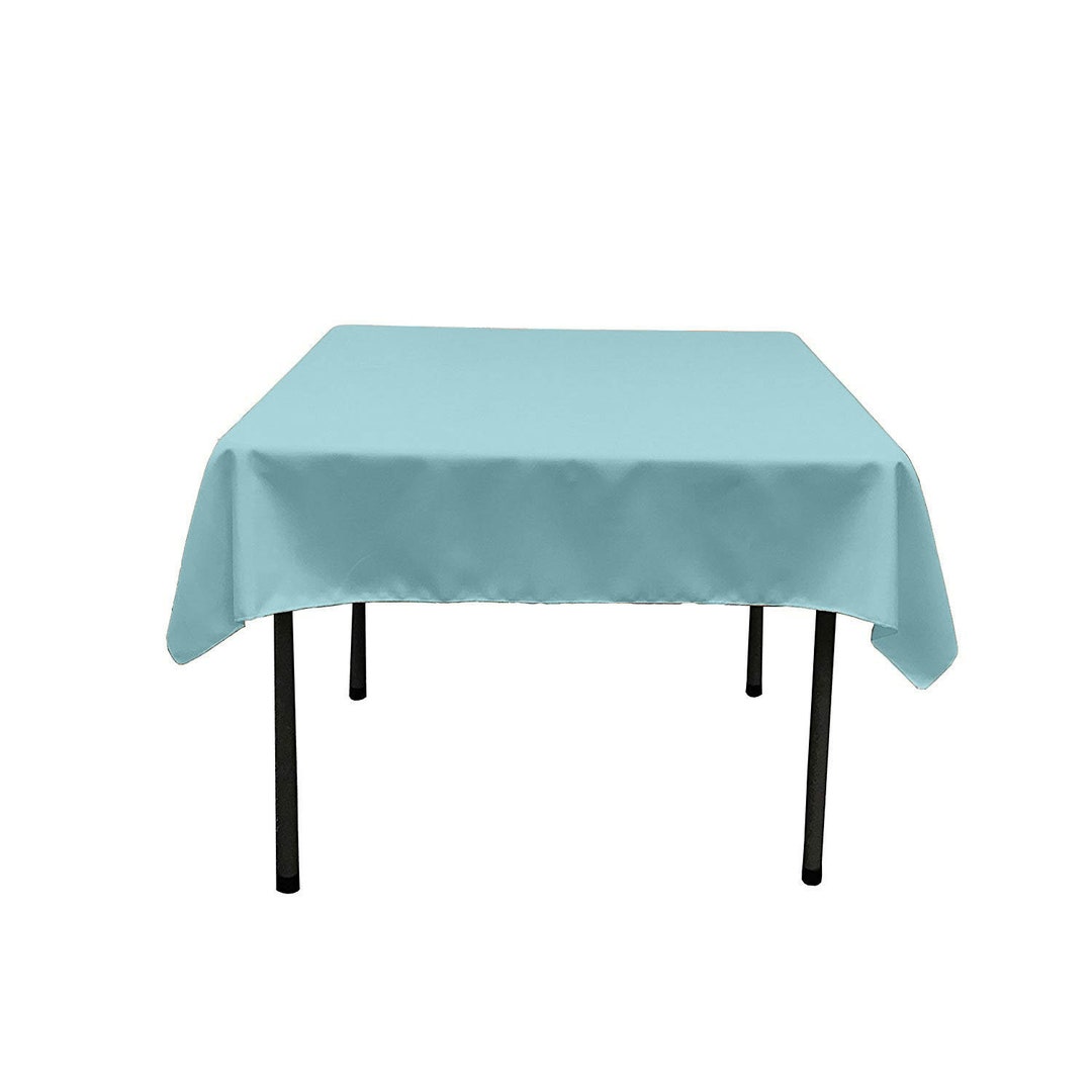 Baby Blue Square Polyester Poplin Table Overlay - Diamond. Choose Size ...